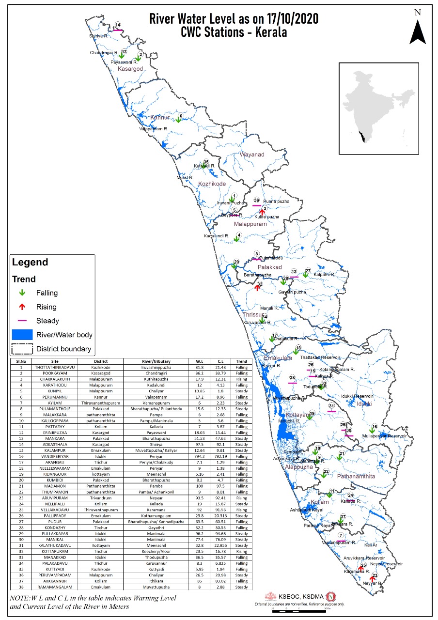 Dam Water Level – Kerala State Disaster Management Authority