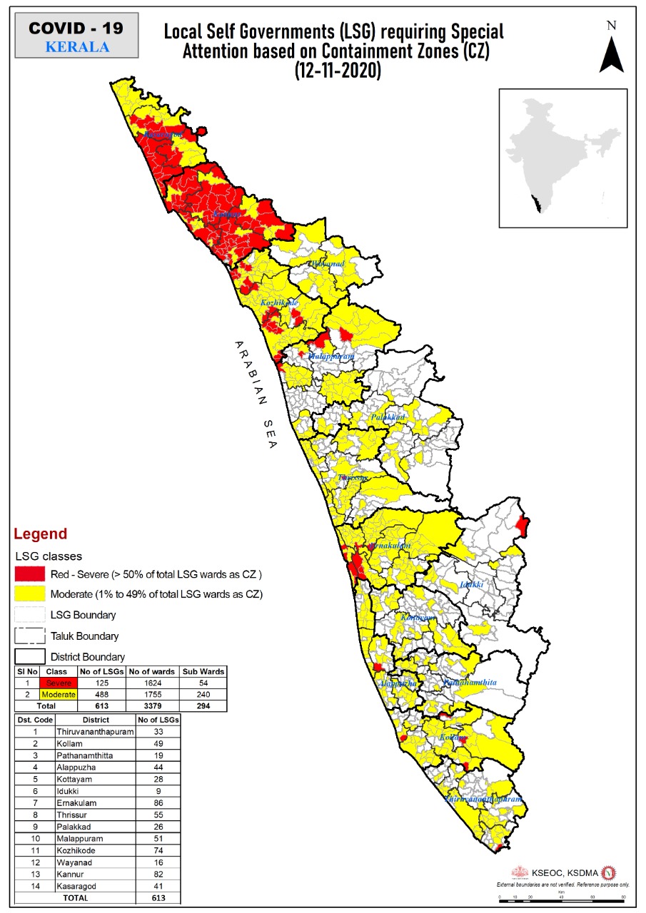 Containment Zones – Kerala State Disaster Management Authority
