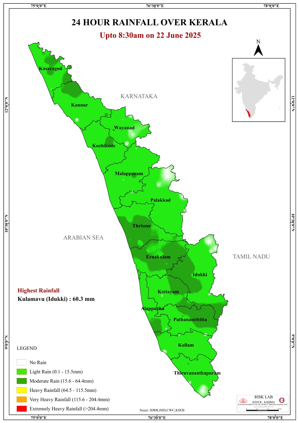 Rainfall - Kerala State Disaster Management Authority