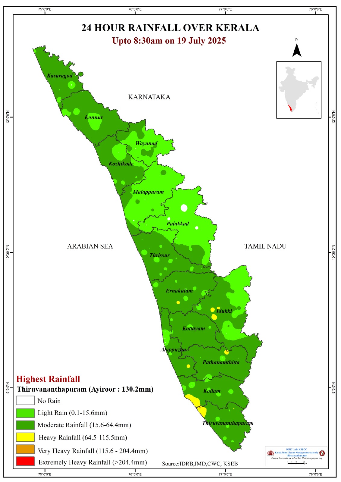 Rainfall - Kerala State Disaster Management Authority
