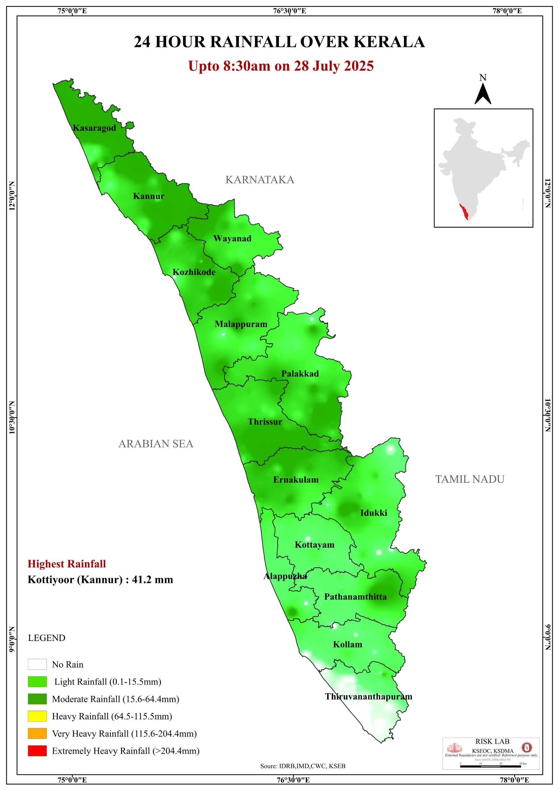 Rainfall - Kerala State Disaster Management Authority